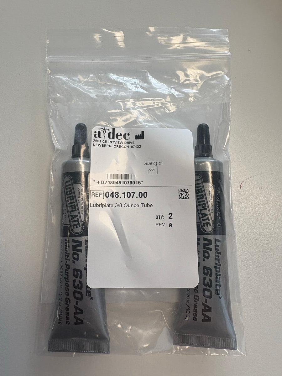 A-dec Multi-Purpose Grease Lubricant, Single Tube 3.8oz (10.6g) - 048 ...
